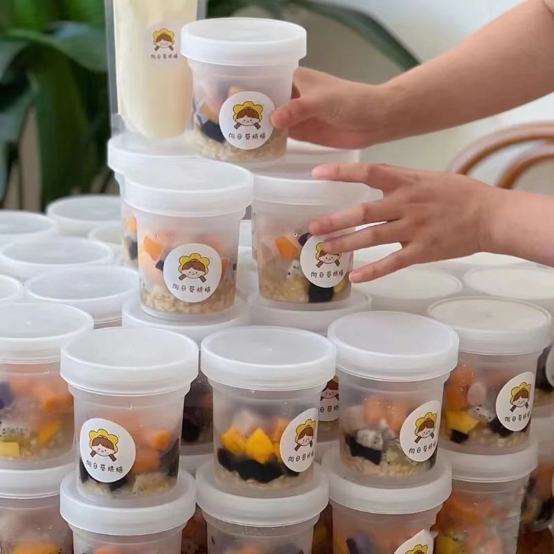 FLOWSY Bekas Kedap Udara Airtight Container 500ML Yogurt Cup | Shopee ...