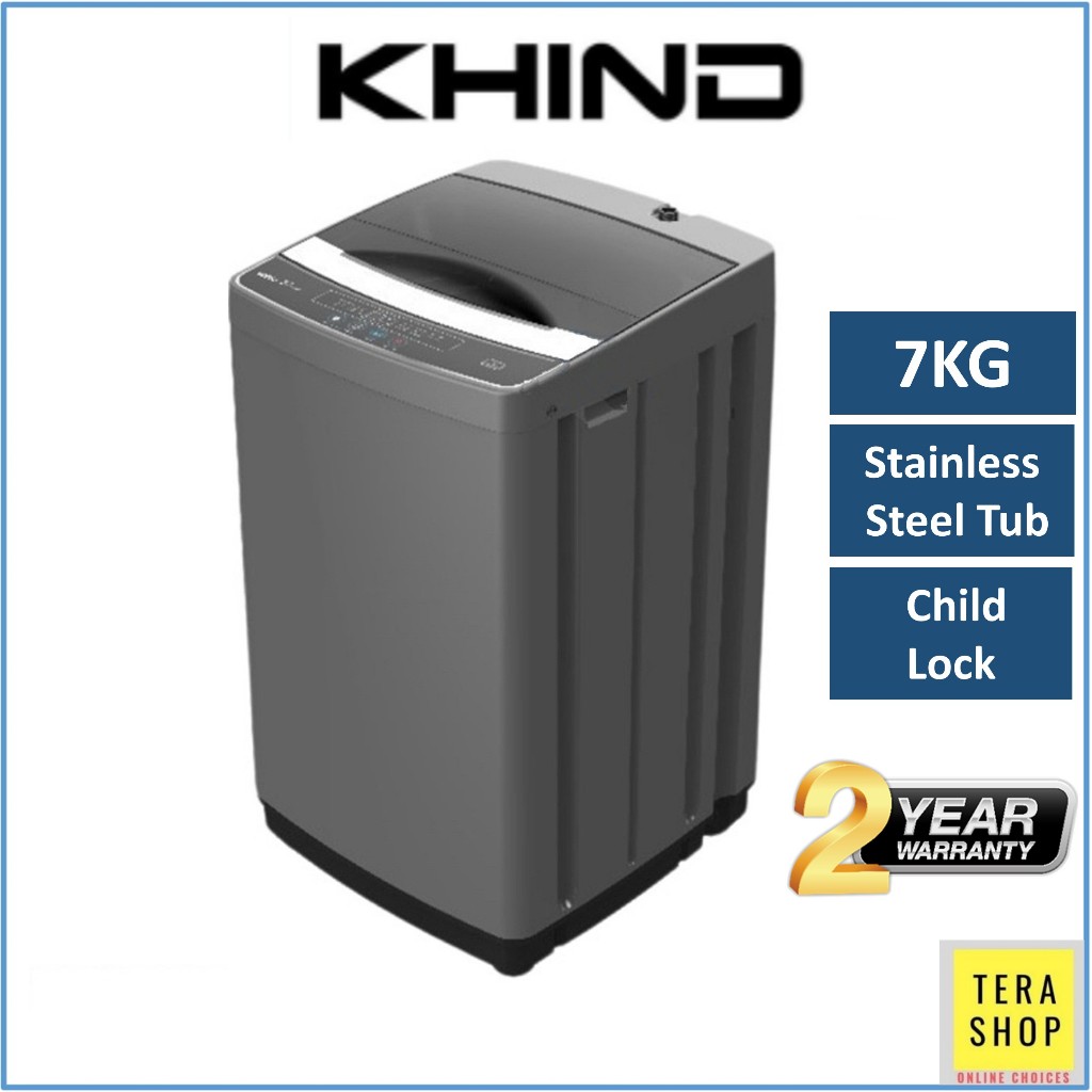 Khind WM70A 7KG Fully Auto Washing Machine Mesin Basuh | Shopee Malaysia