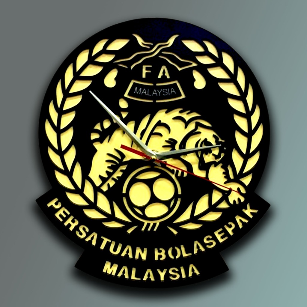 Jam Dinding Kelab Bola Sepak Malaysia FC Piala Malaysia Liga Malaysia ...