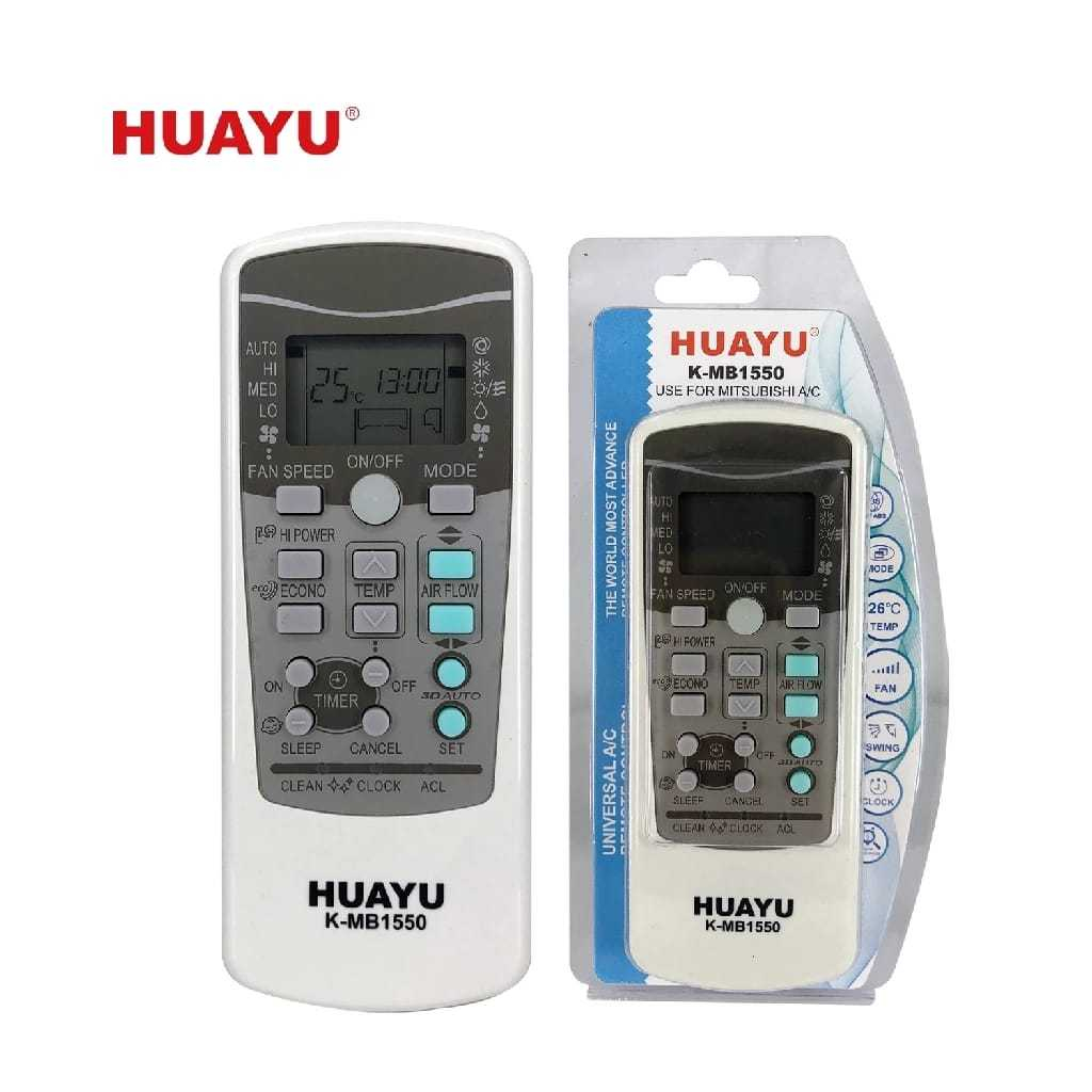 Mitsubishi AIR COND REMOTE CONTROL MULTI REPLACEMENT HUAYU (K-MB1550 ...