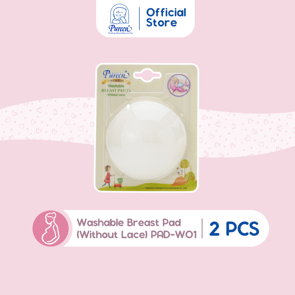 Pureen Washable Breast Pad 2's (without Lace) PAD-WO1 | Shopee Malaysia