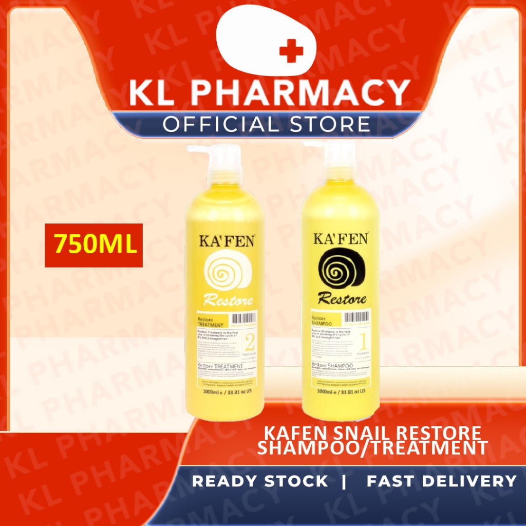 KAFEN Snail Restore Shampoo/CONDITIONER 250ml/760ml Damaged Split Ends ...