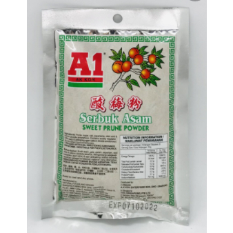 AK Serbuk Asam / Prune Powder 80g ( Free Premium Packing ) | Shopee ...