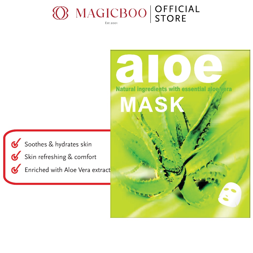 Magicboo Lemasque Aloe Vera Face Mask (8Pcs) | Shopee Malaysia