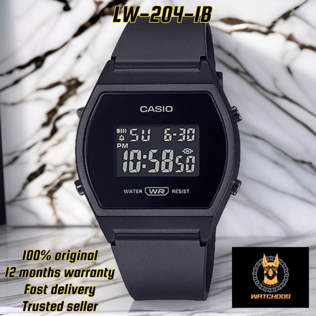 Casio LW-204-1B Digital Watch Unisex 100% Original | Shopee Malaysia