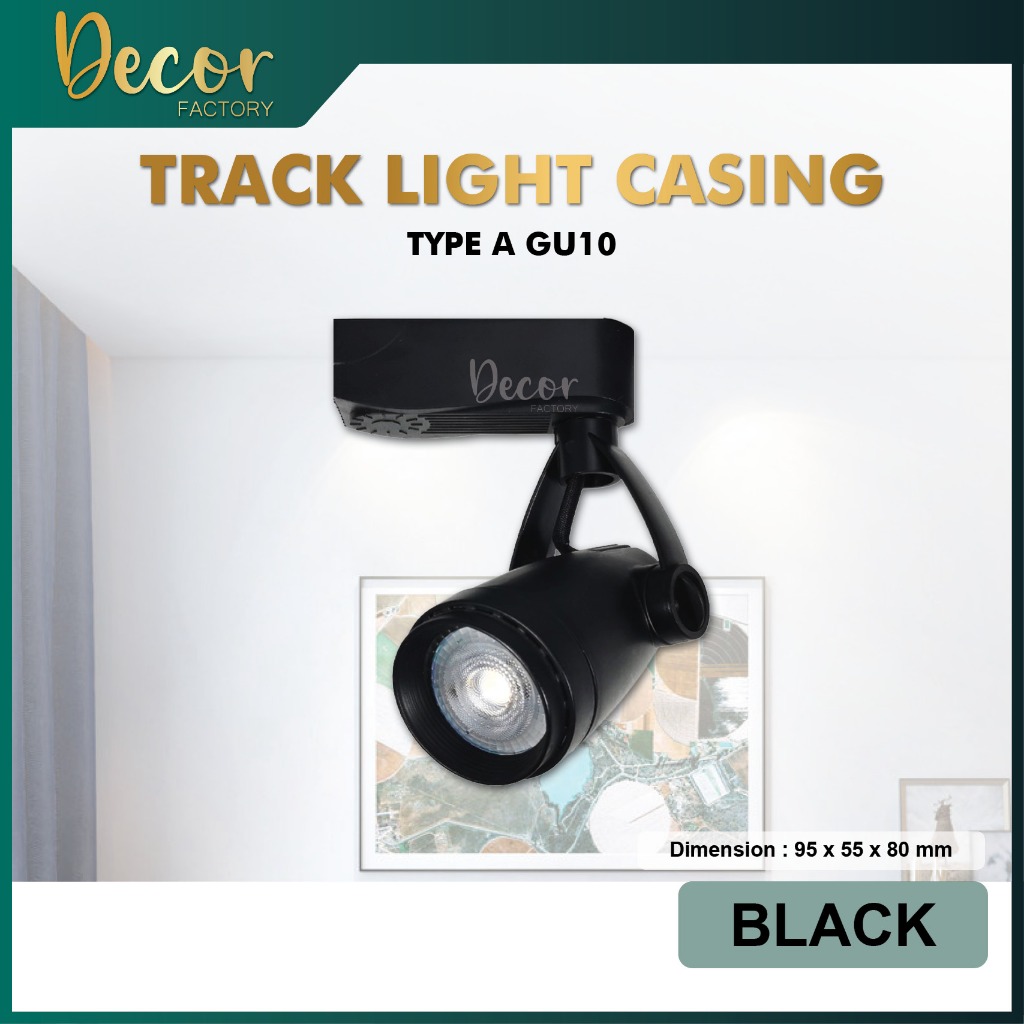 Track Light Lampu Track Light Gold Indoor Spotlight Holder GU10 MR16 ...