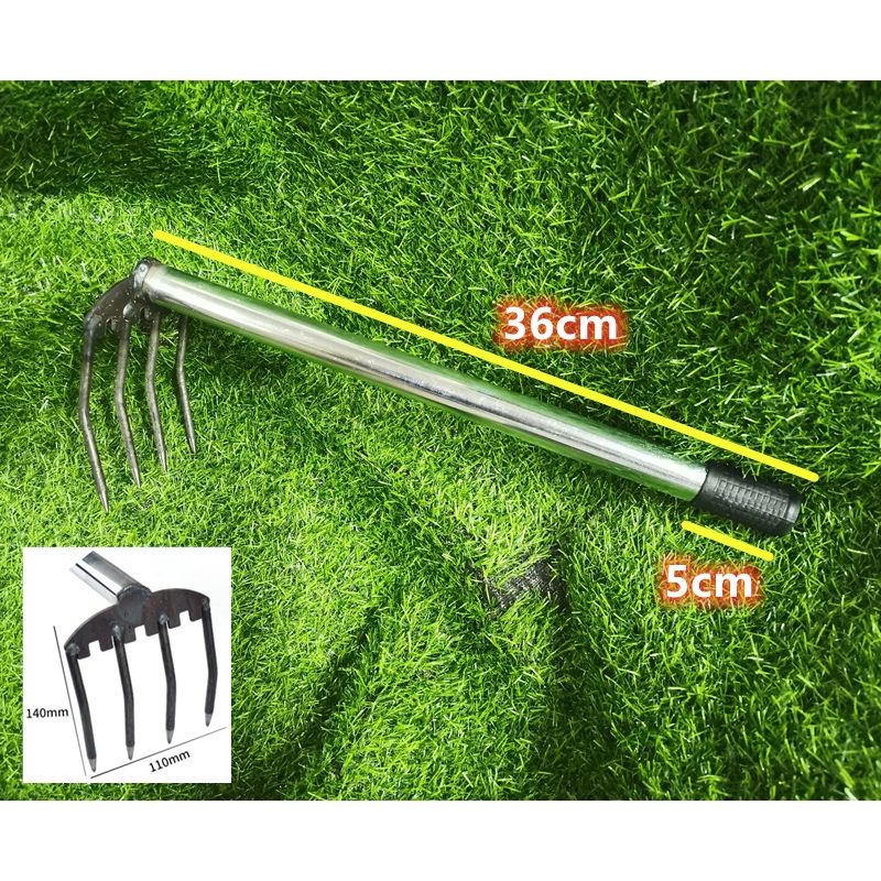 Multifunctional Handheld Pulling Uprooting Weeding Garden Hoe Rake Farm ...