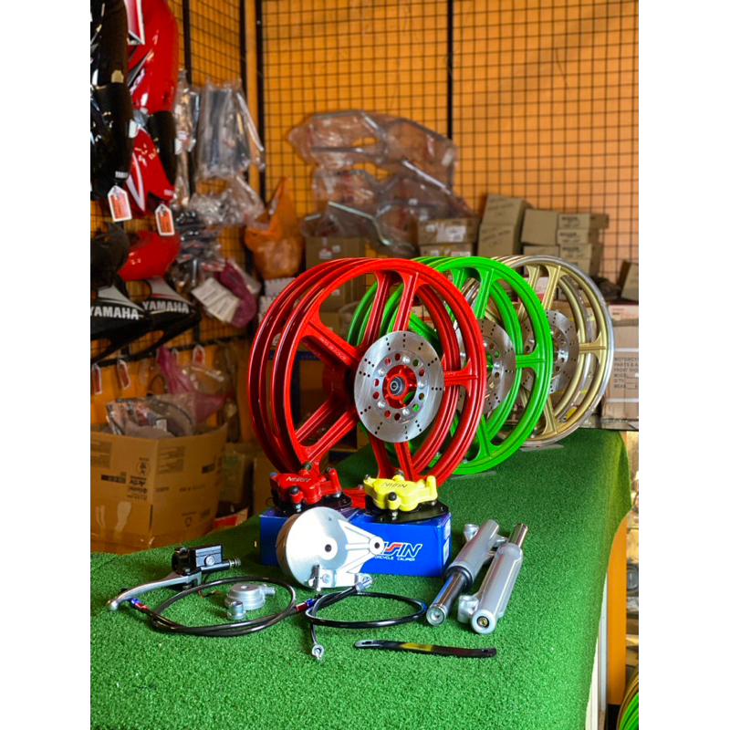 EX5 COMBO SPORTRIM AR80 CUSTOM HUB WITH NISSIN FRONT CALIPER | Shopee ...