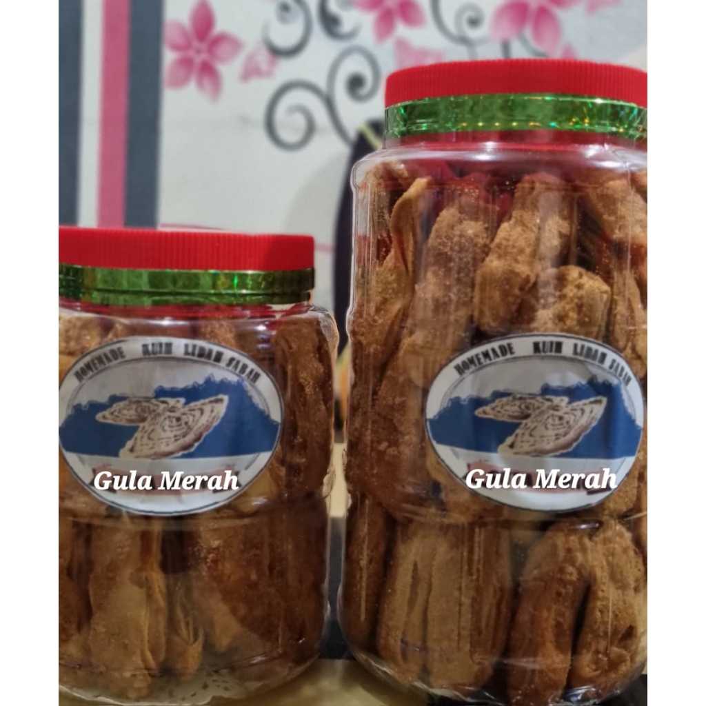 KUIH LIDAH SABAH HOMEMADE - PERISA GULA MERAH (BALANG SEDERHANA 2600ML ...