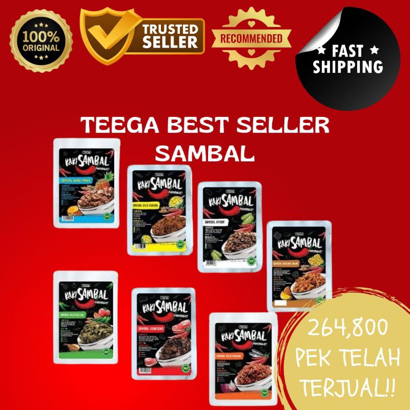 Teega Sambal Dendeng / Sambal Hitam / Sambal Durian / Sambal Jawa ... Teega Sambal Dendeng / Sambal Hitam / Sambal Durian / Sambal Jawa ...