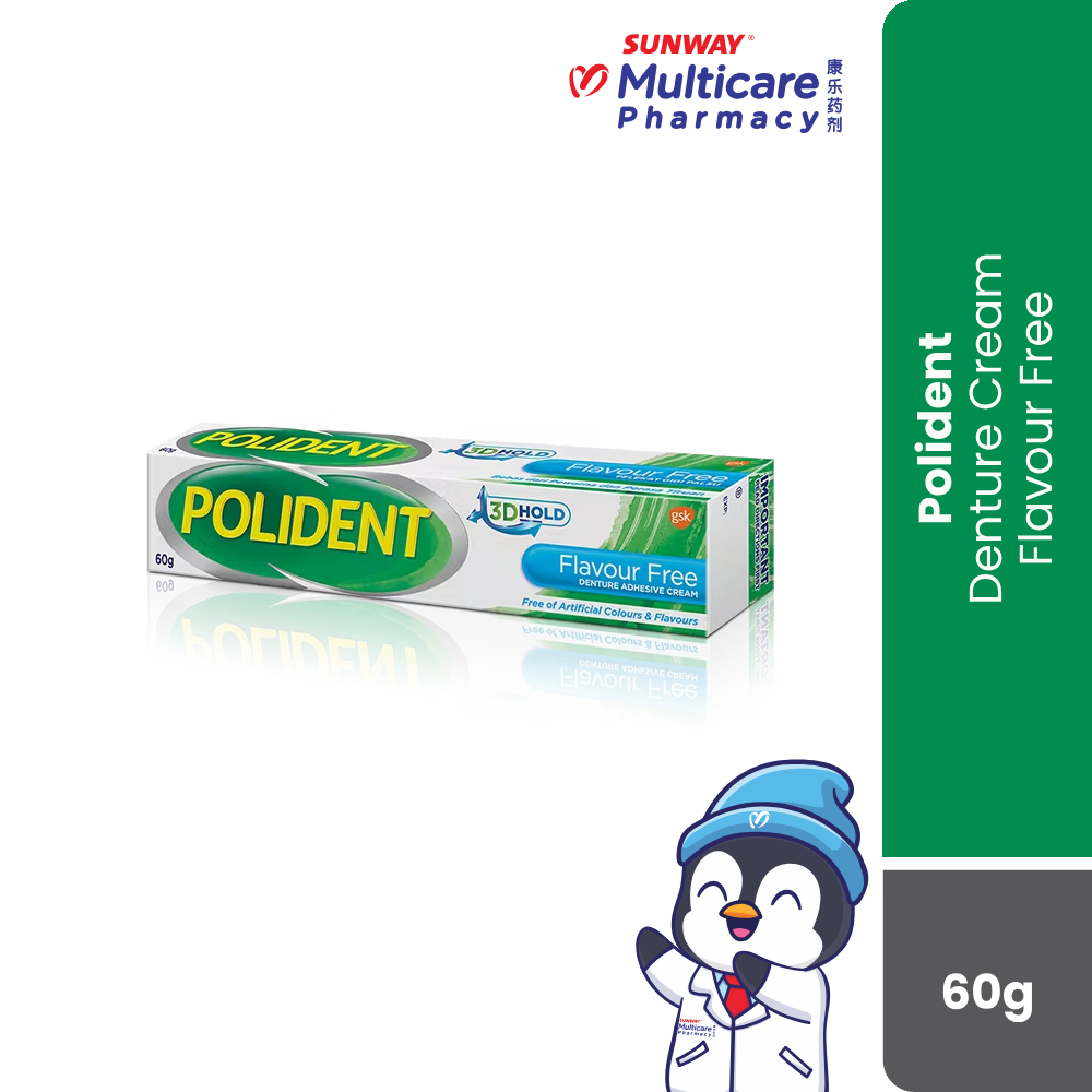 Polident Denture Cream Flavour Free 60G (Promo Pack) | Shopee Malaysia