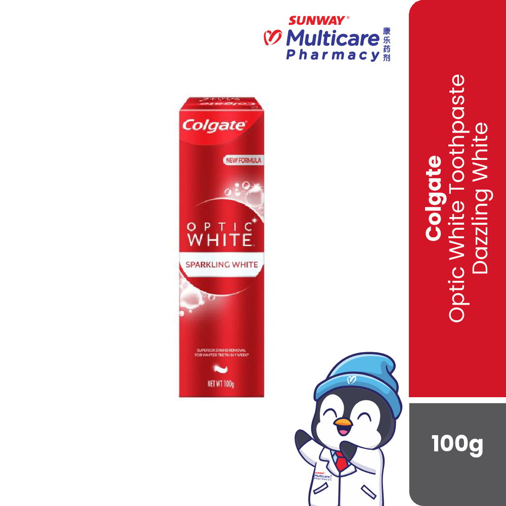 Colgate Toothpaste Optic White 100G Dazzling White | Shopee Malaysia
