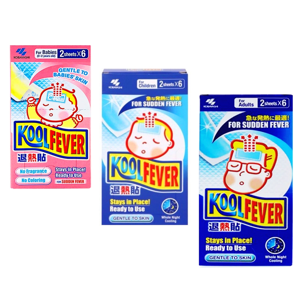 KOOLFEVER Body Heat Cooling Patch Headache Cooling Gel Sheet 6pack x ...