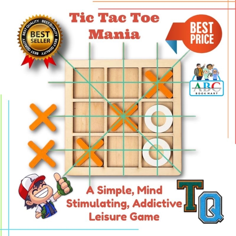 ( READY STOCK ) TIC TAC TOE EDUCATIONAL STRATEGY BOARD FAMILY GAME ...