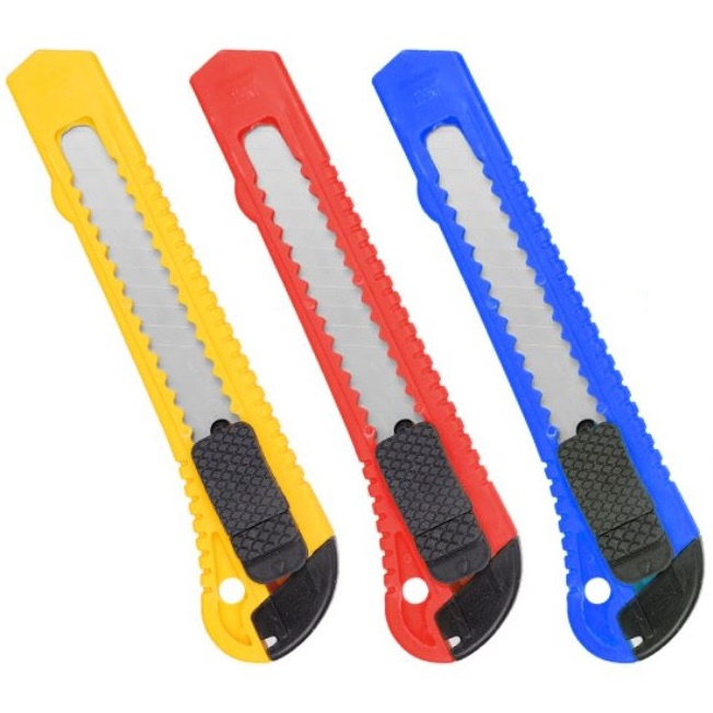 9mm / 18mm Economic Utility Knife Plastic Paper Cutter Penknife ...