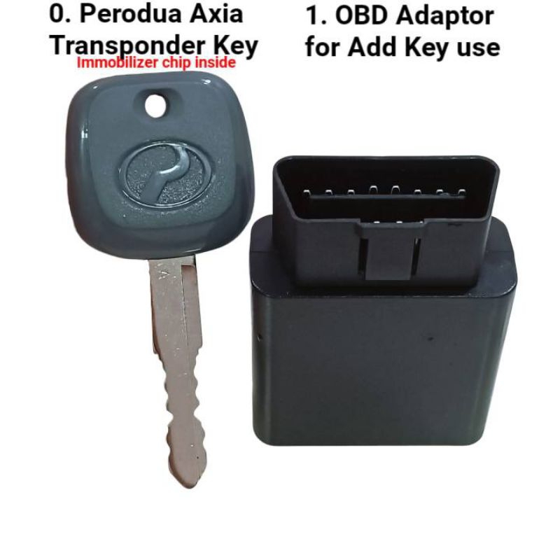 Perodua Axia Transponder key | Shopee Malaysia
