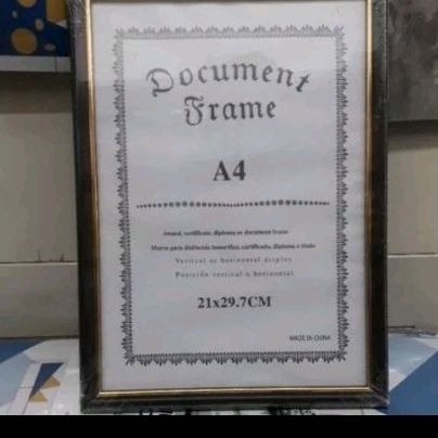 Dokumen frame gambar atau certificate murah murah | Shopee Malaysia