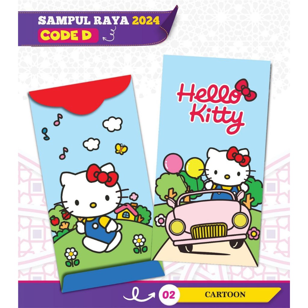 Hello KItty Meow Kucing | Sampul Raya Sampul Duit Raya Money Packet ...
