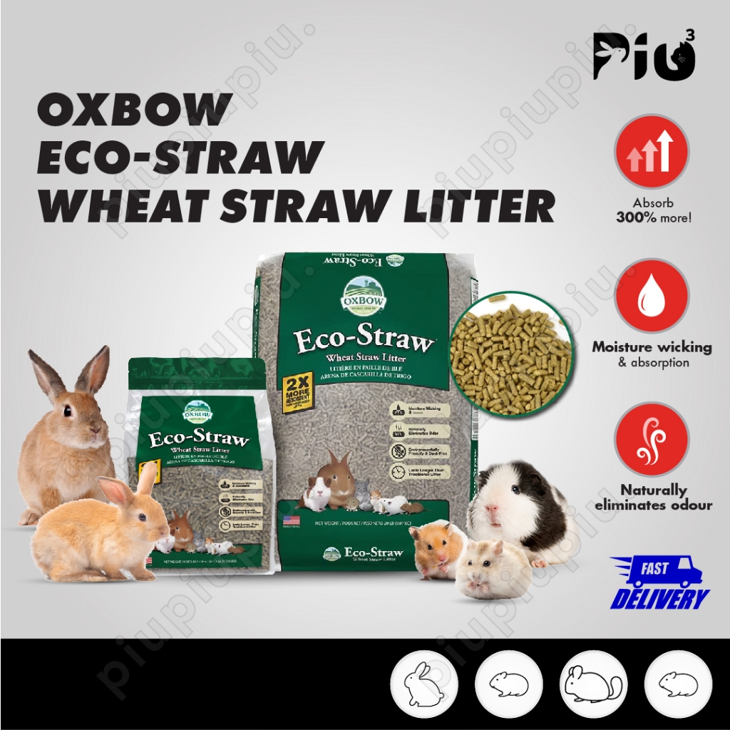 [24HR SHIP] OXBOW ECO-STRAW Wheat Straw Litter Rabbit Guinea Pig ...