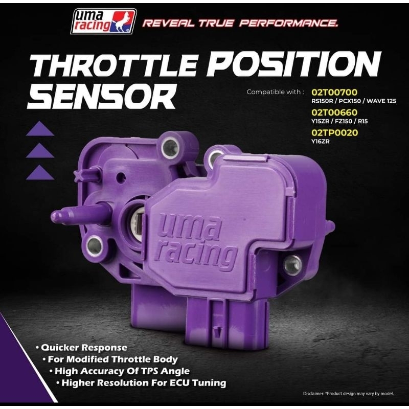 Uma Racing TPS Racing Yamaha Y15ZR Throttle position Sensor Y16Zr Honda ...