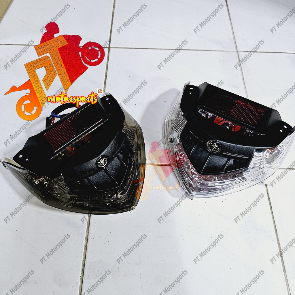 YAMAHA LC135 V1 X1R TAIL LAMP COMPLETE SET CLEAR | TINTED MORITAKA LAMPU BELAKANG LC135 V1 ...