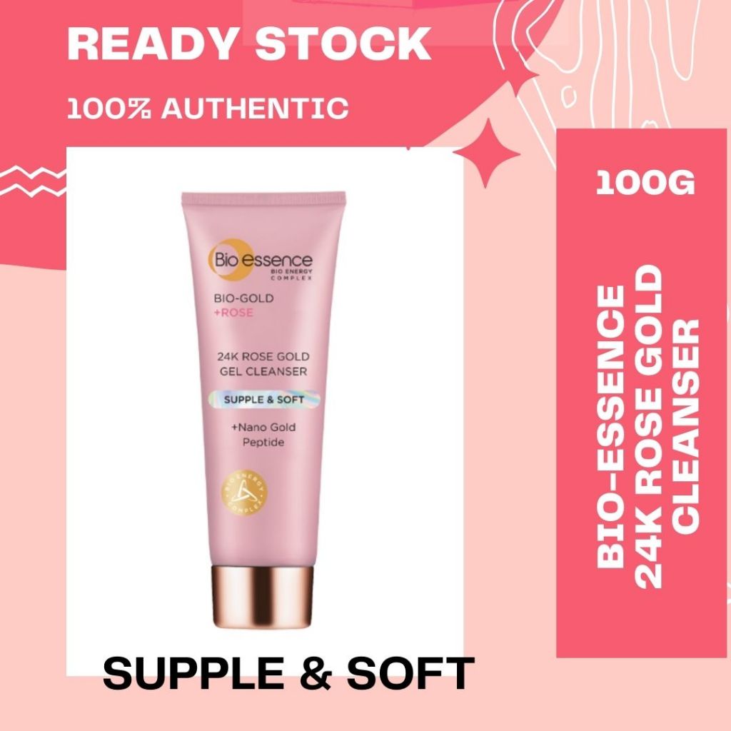 Bio-essence Bio-Gold 24K Rose Gold Cleanser (100g) | Shopee Malaysia
