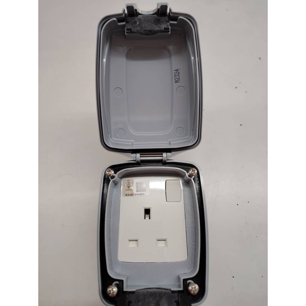 MK 86486 13A Weatherproof Switch Socket (Grey)(IP66) | Shopee Malaysia