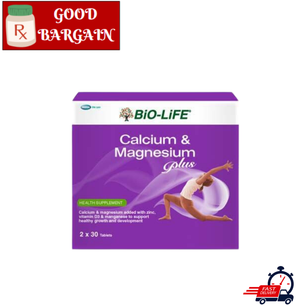 (EXP 14/7/26) BIO-LIFE CALCIUM & MAGNESIUM 30'S X 2 | Shopee Malaysia