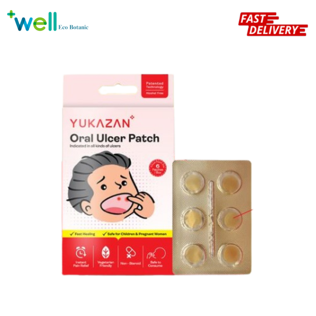 Yukazan Oral Ulcer Patch 6's ---- ulcer, 口腔溃疡 | Shopee Malaysia
