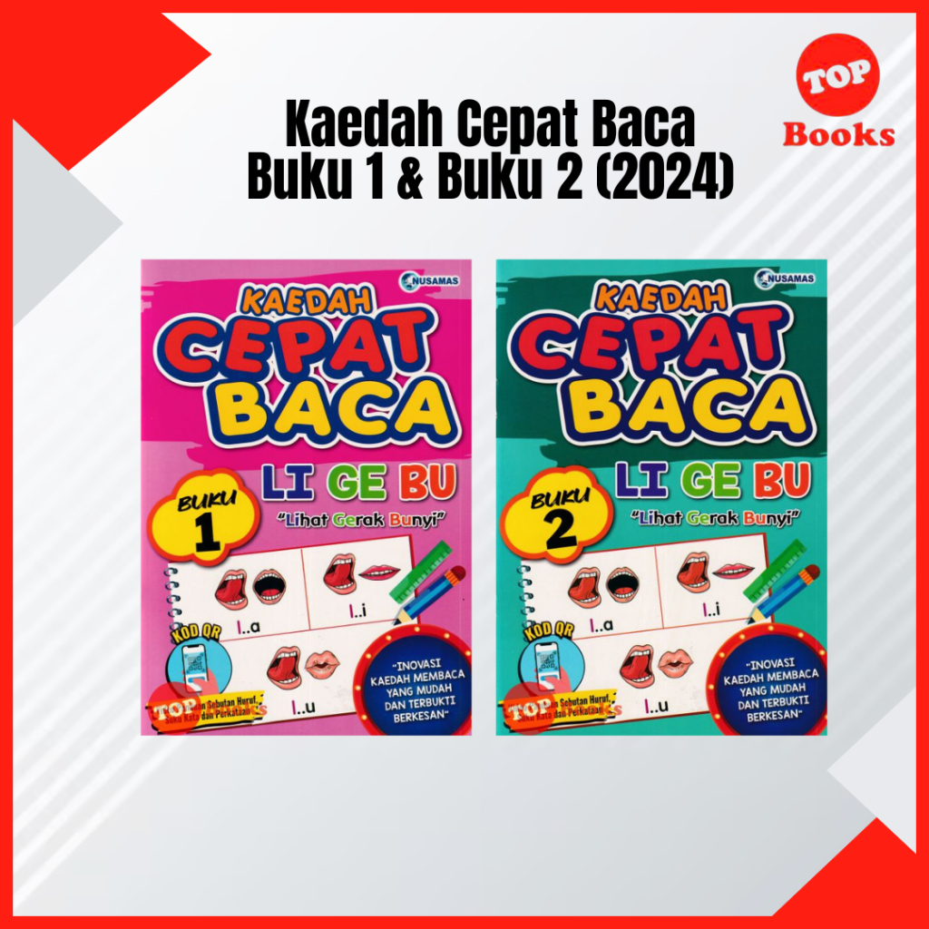 [TOPBOOKS Nusamas Kids] Buku Aktiviti : Kaedah Cepat Baca Buku 1 & Buku ...