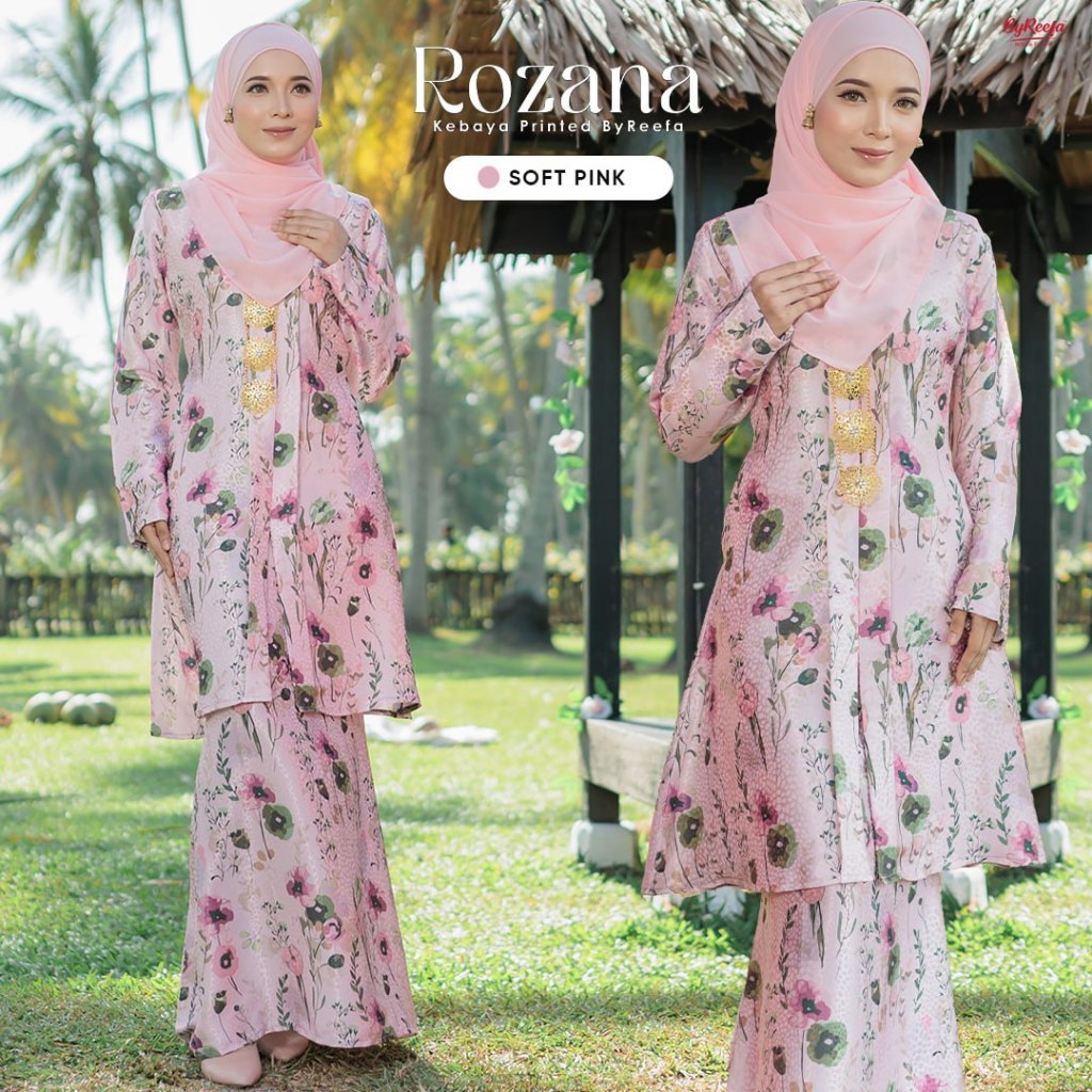[Raya 2024] Kebaya ROZANA ByReefa Collection | Satin Jacquard | Kebaya ...