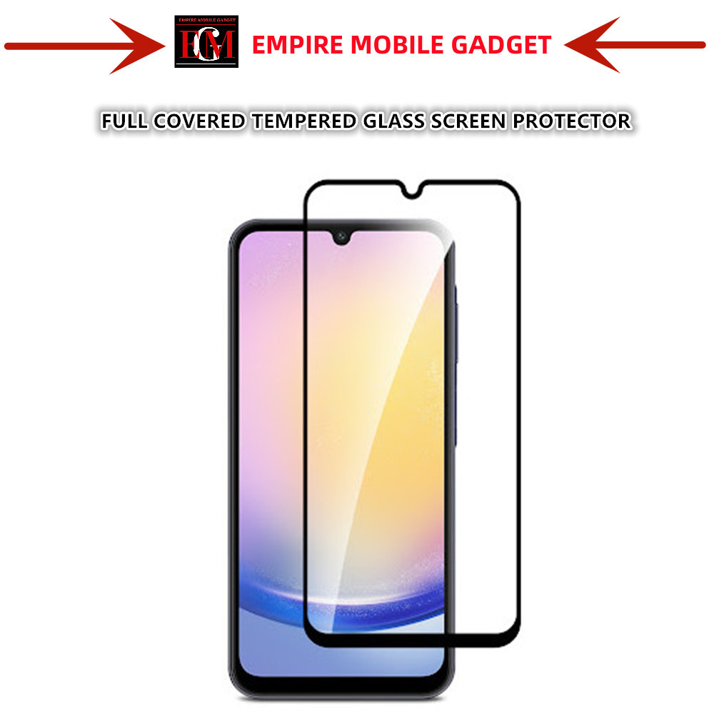 SAMSUNG GALAXY A15 (4G/5G) / SAMSUNG A25 (5G) /SAMSUNG A35 / SAMSUNG A55 FULL COVERED TEMPERED ...