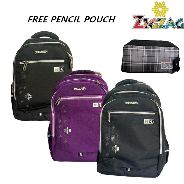 ZIGZAG 7036 Series Backcare Support Backpack (New 2024) or Beg Sekolah ...
