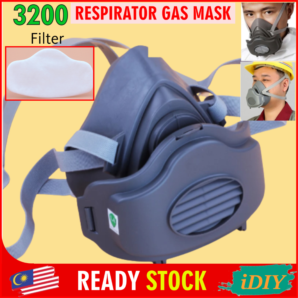 Penutup Hidung Mask 3200 Protection Filter Respirator Protective Dust ...