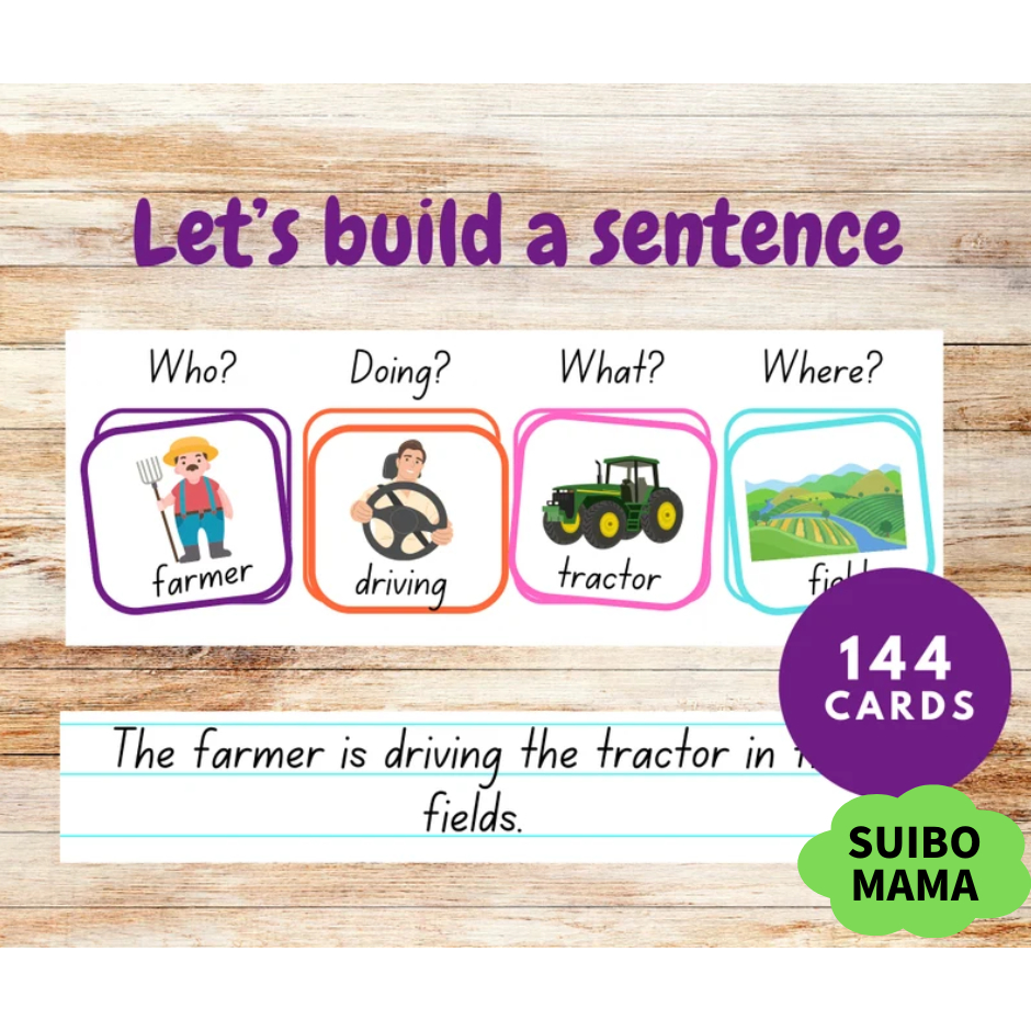 A512 – [PDF] Sentence Building Activity 14 pages - busy book formation ...