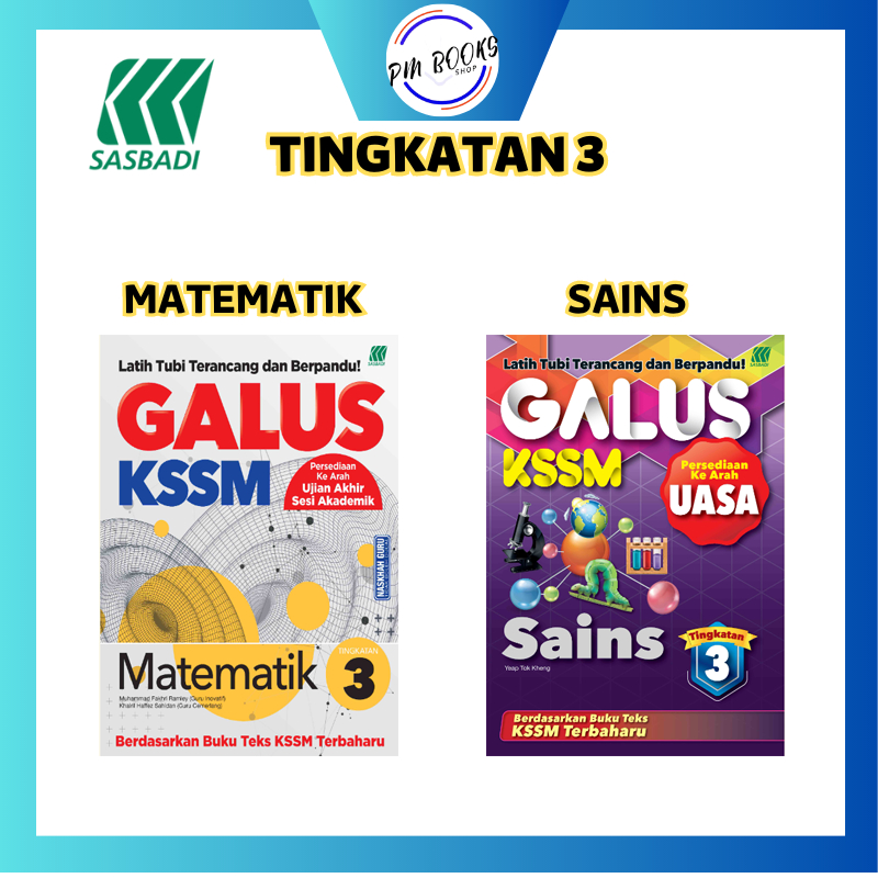 [PMBOOK] SASBADI Buku Latihan Galus KSSM UASA Matematik / Matematik ...