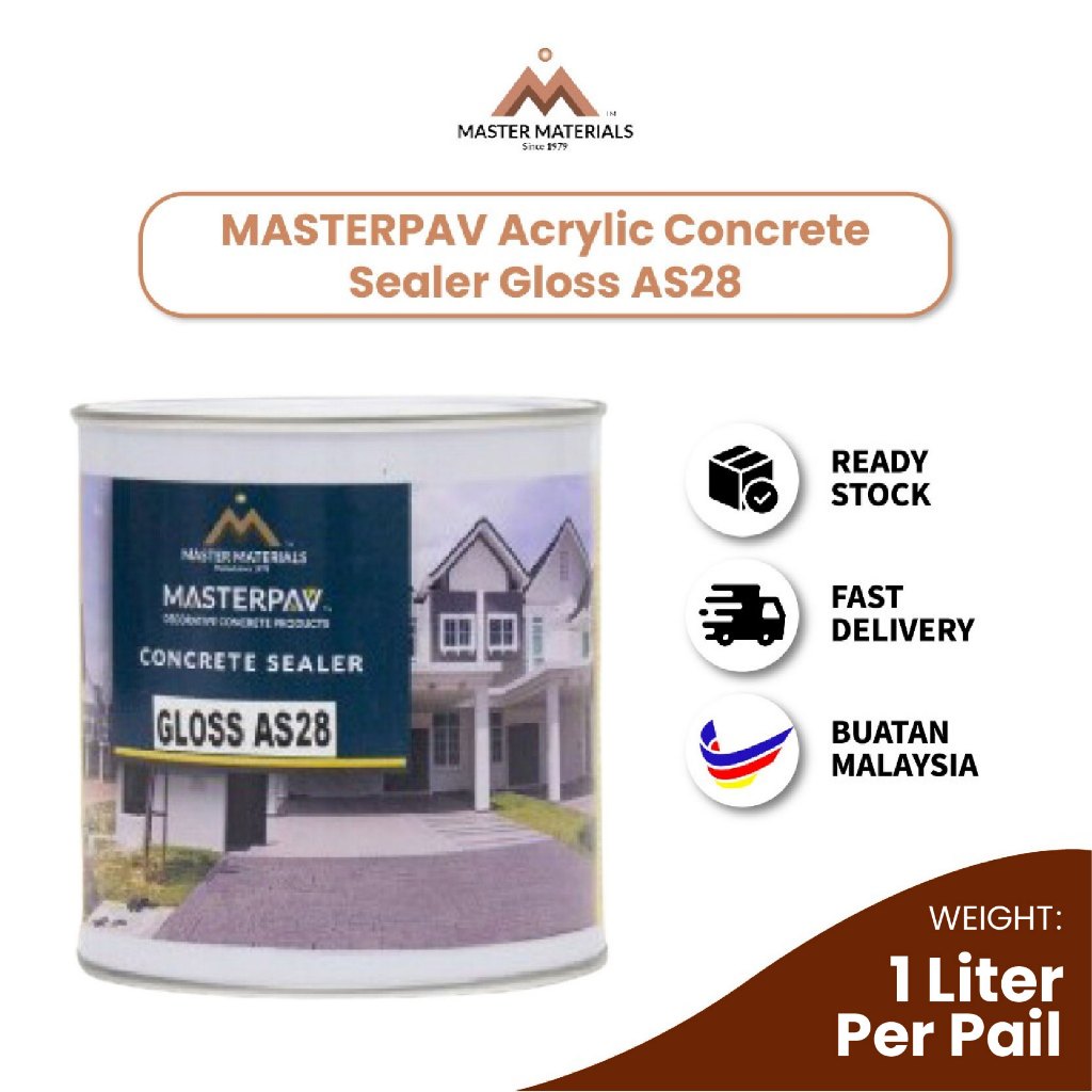 MASTERPAV Acrylic Sealer Gloss (1L) AS28 Pengilat Arkilik Pengilat ...