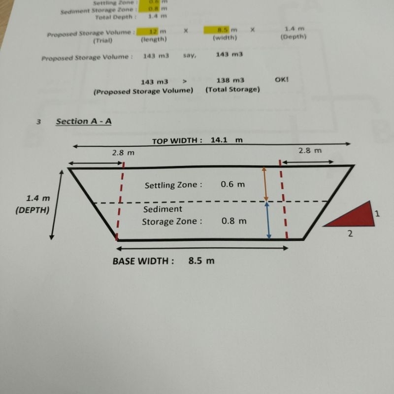 Design Spreadsheet Sediment Silt Trap MSMA 2012 | Shopee Malaysia