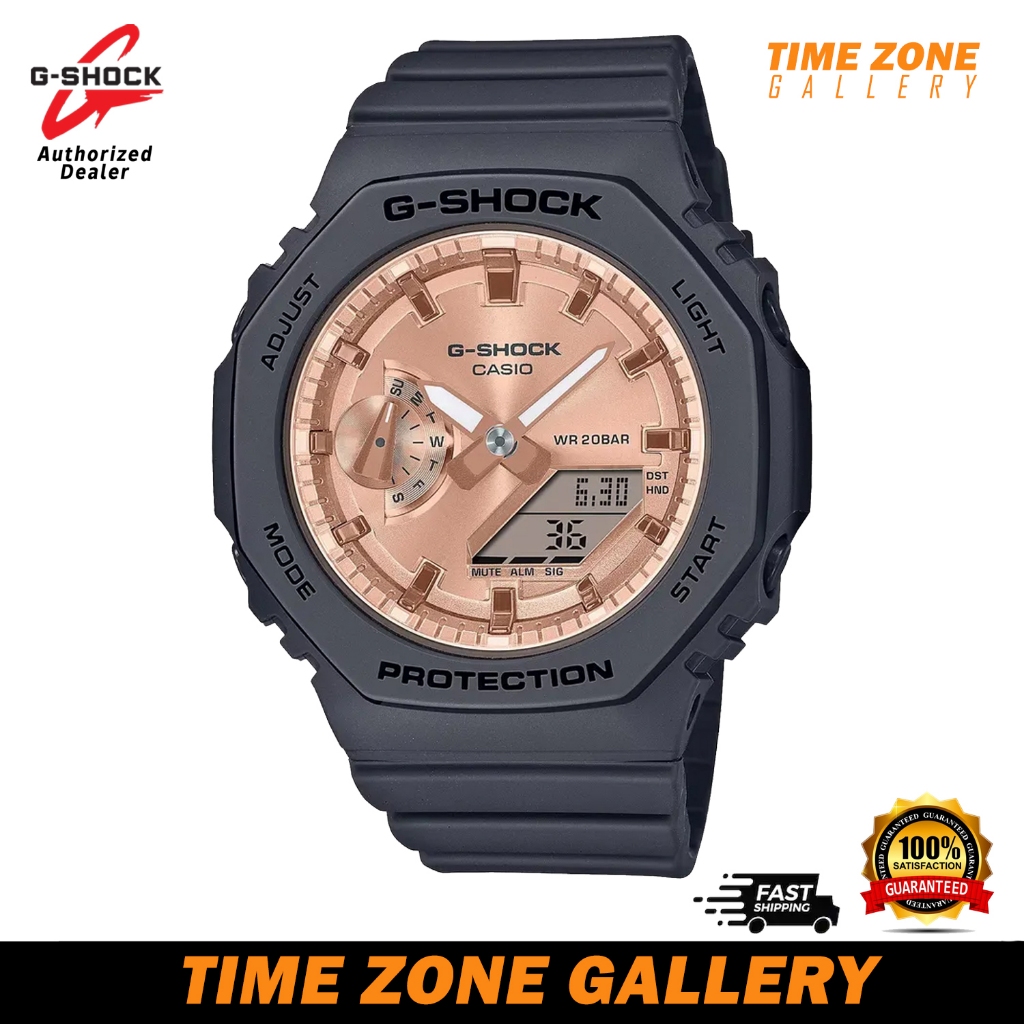 Casio G-Shock Women Metallic Dial Black Resin Band Sports Watch - Pink ...