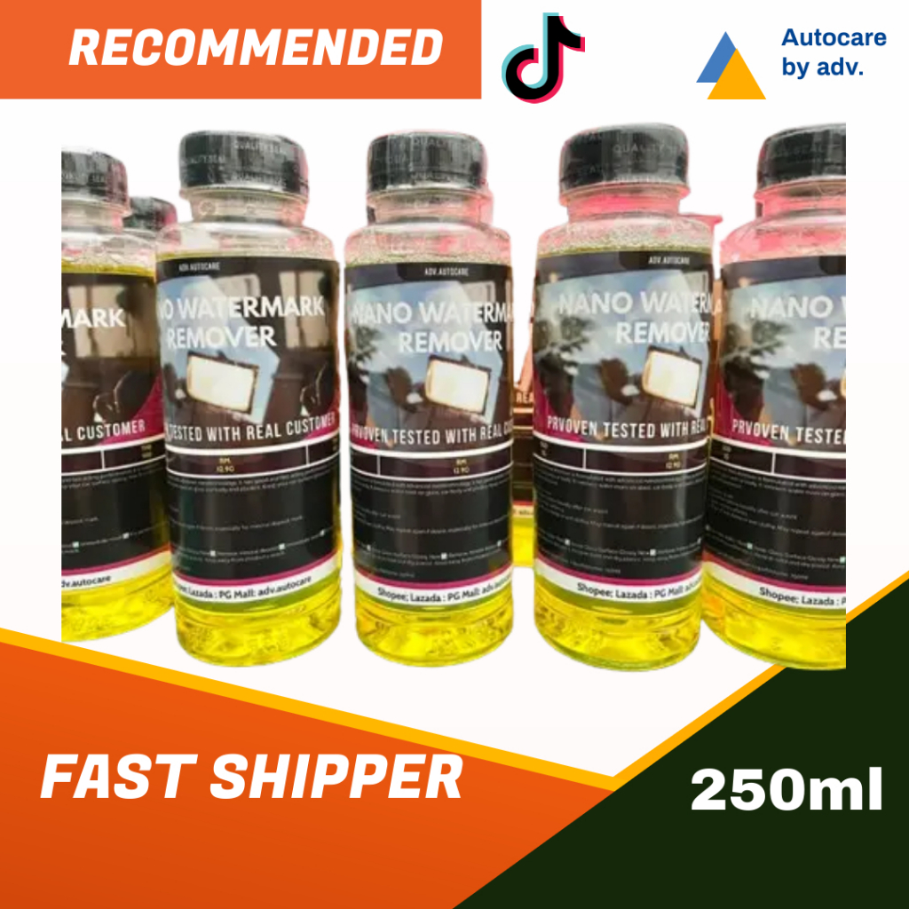 NANO Watermark Remover 100% Berkesan Buang Watermark 250ml glass polish ...