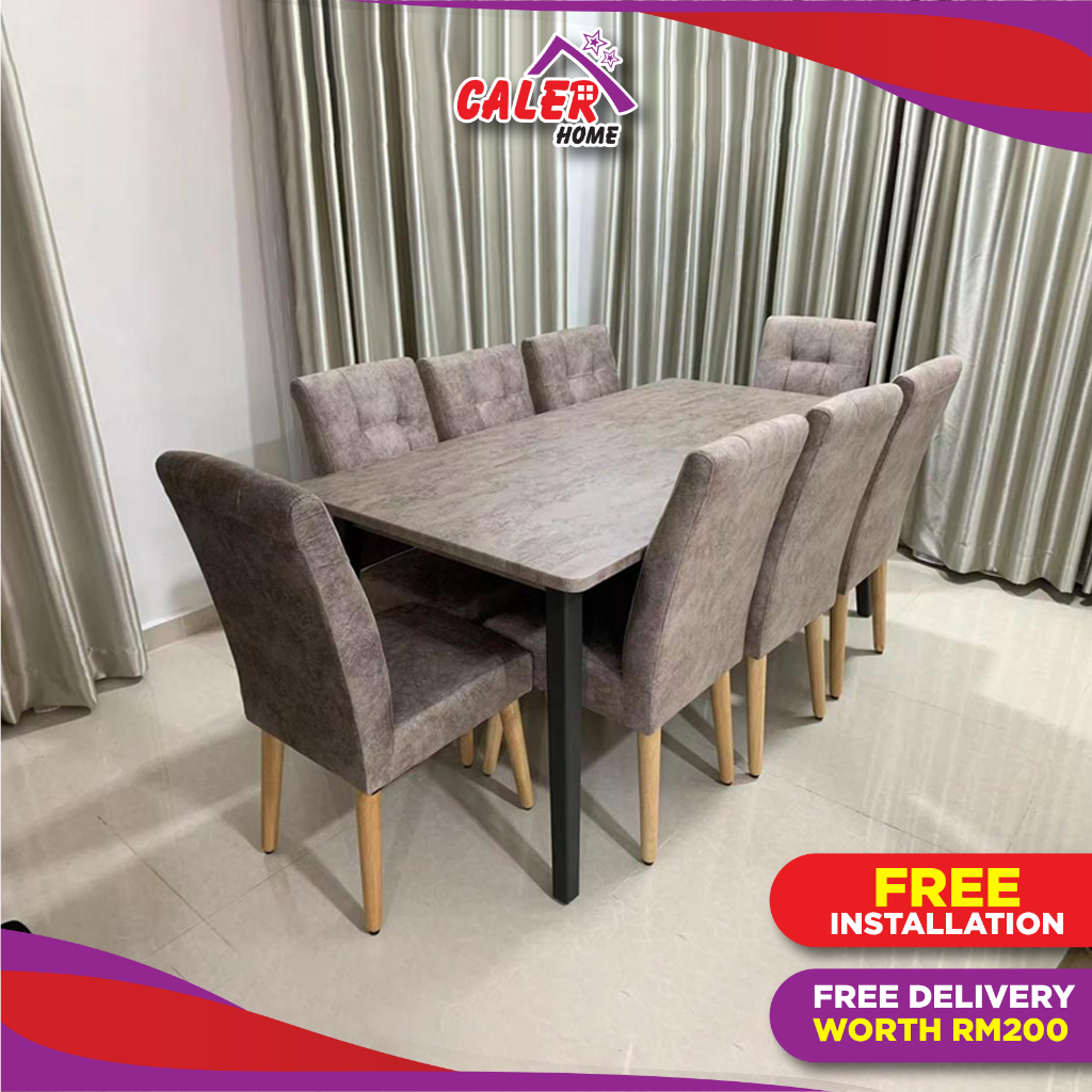 Caler Home OMMA 1 + 8 Dining Set | Shopee Malaysia