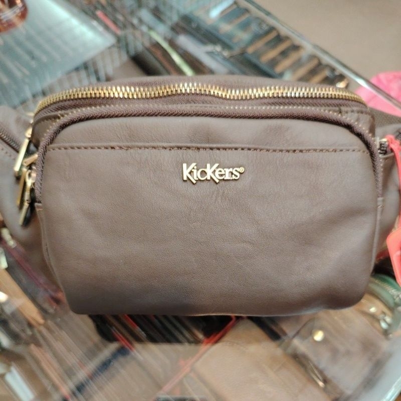 Original Kickers Leather Waist Pouch IC89890-W | Shopee Malaysia