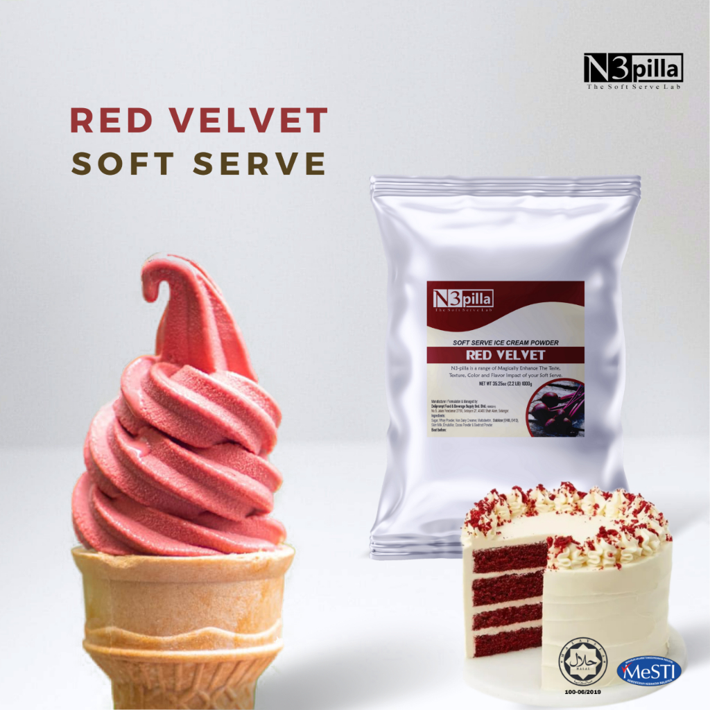 N3 Red Velvet Soft Serve Ice Cream Mix 1KG | Shopee Malaysia