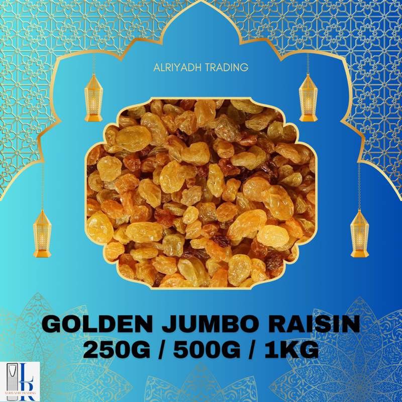 Golden Jumbo Raisin (kismis kuning jumbo) - 250g/500g/1kg | Shopee Malaysia