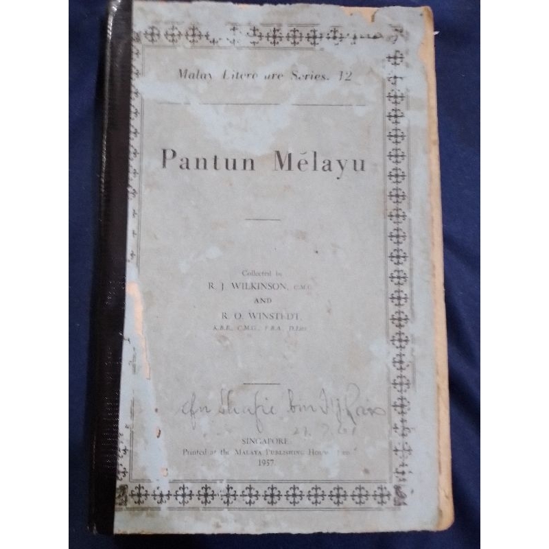 Pantun Melayu collected by R.J. Wilkinson and R.O. Winstedt | Shopee ...