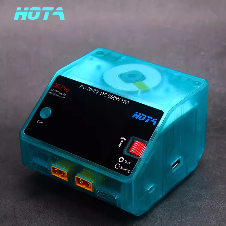 HOTA D6 Pro AC 200W DC 650W 15A 1-6S Dual Channel Smart Charger with ...