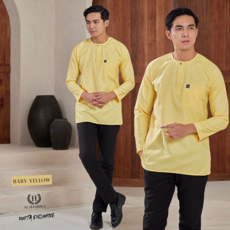 KURTA SLIM FIT AL-HAMBRA PREMIUM 2024 | Kurta Moden | Kurta Slim Fit ...