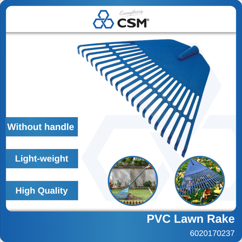 CSM PVC Garden Lawn Rake Without Handle Pencakar Daun | Shopee Malaysia
