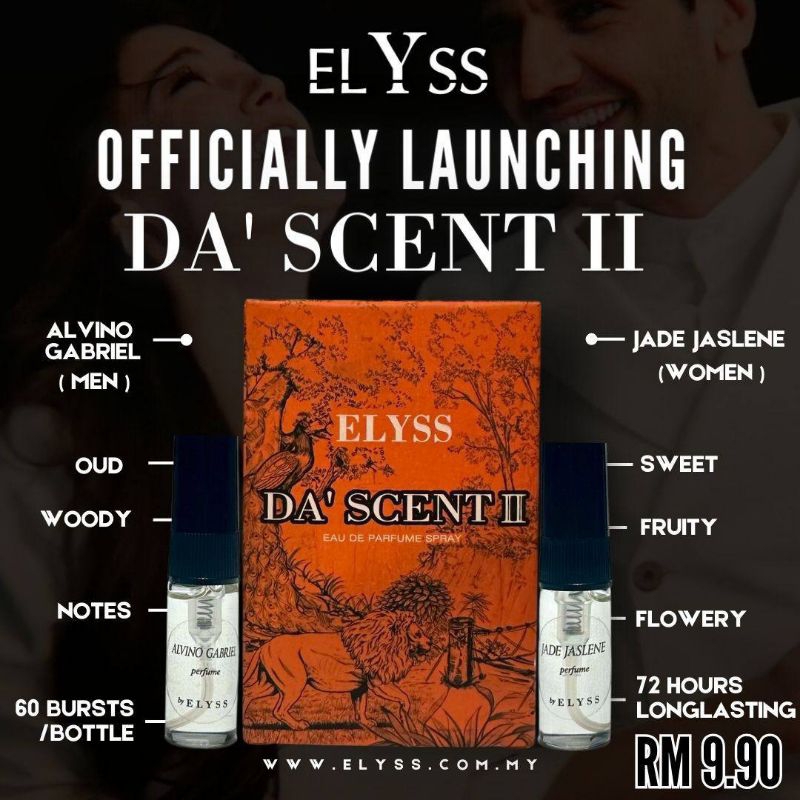 ELYSS DA SCENT II ALVINO GABRIEL JADE JESLENE | Shopee Malaysia