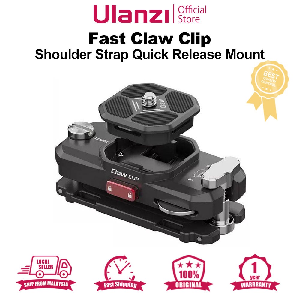 Ulanzi Claw Clip Shoulder Strap Quick Release Mount 2684 | Shopee Malaysia